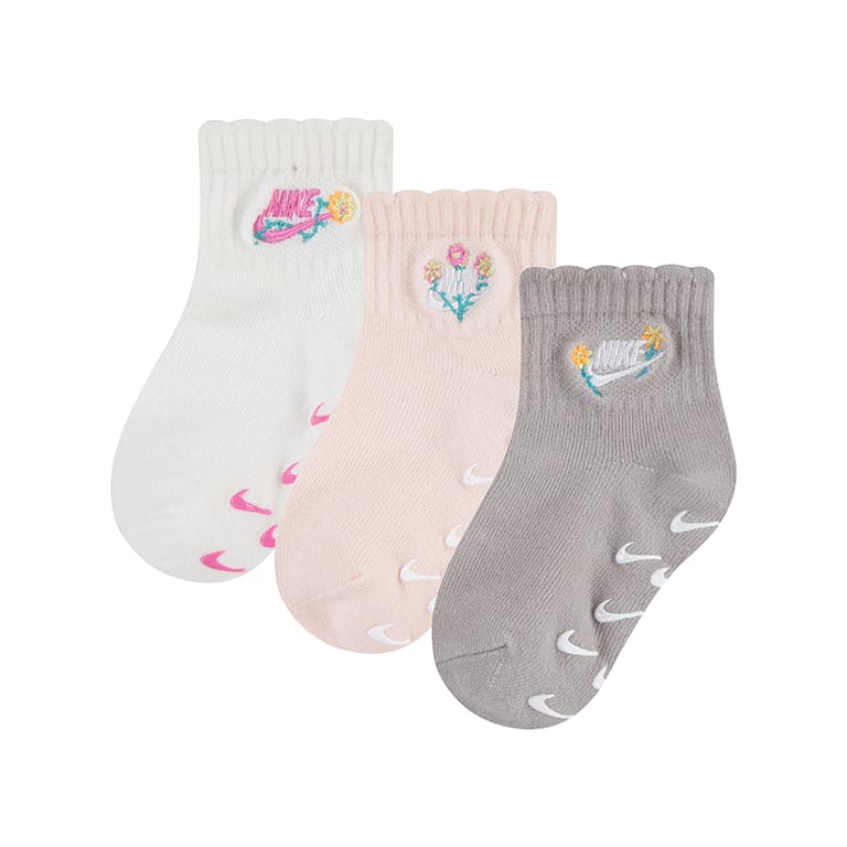 Nike Infant / Toddler Flowral 3 Pack Socks - Street Gym