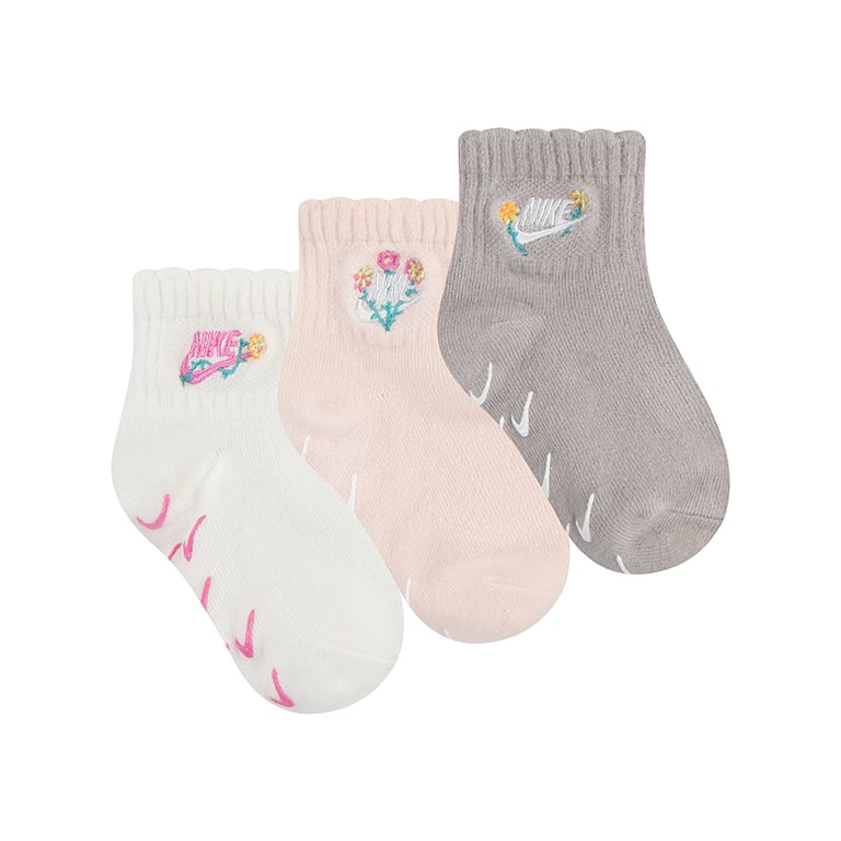 Nike Infant / Toddler Flowral 3 Pack Socks - Street Gym